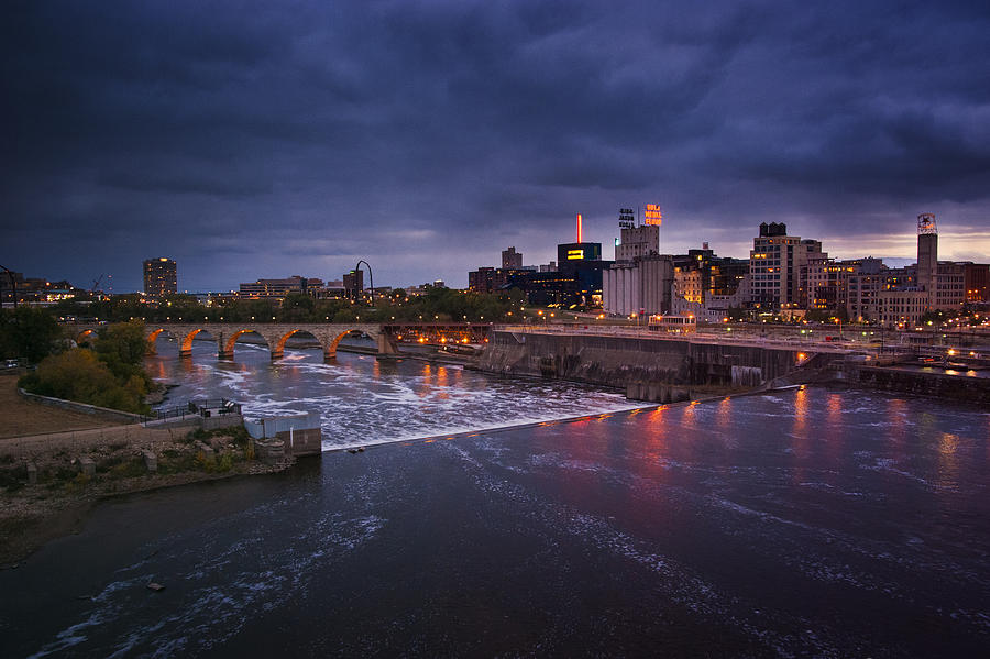 St. Anthony Falls Photograph by Bryan Scott - Pixels