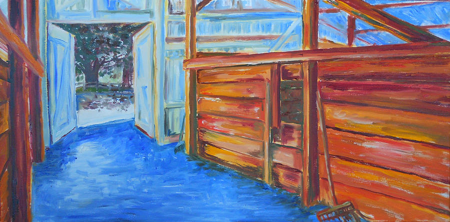 Stable View Painting by Ruth Teitelbaum - Fine Art America