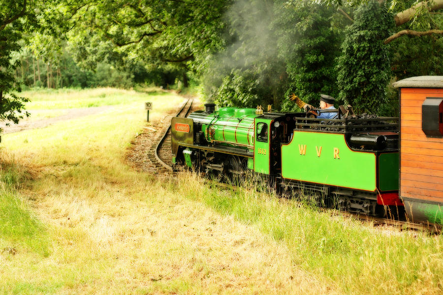 Steam Train Into The Fields Photograph by Fizzy Image - Fine Art America