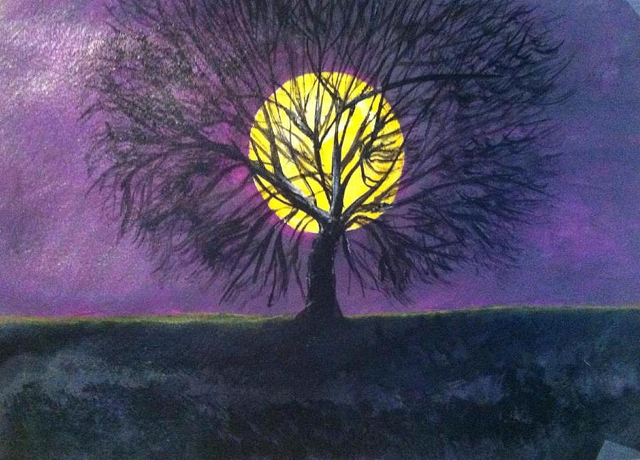 Stoic Tree Painting by Janis VanMeter - Fine Art America