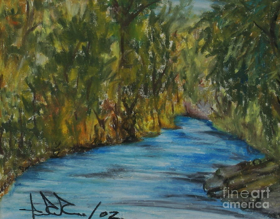Stream Fresh Water Painting by Jorge Rueda - Fine Art America