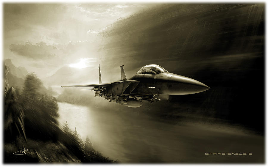 Strike Eagle Two Digital Art by Peter Van Stigt - Fine Art America