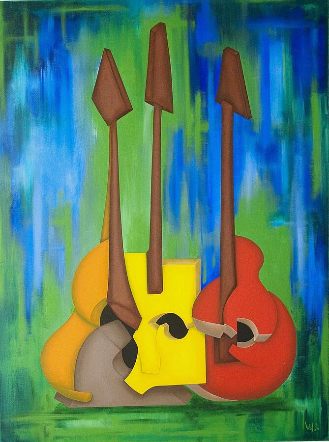 String Quartette Painting by David Walsh - Pixels