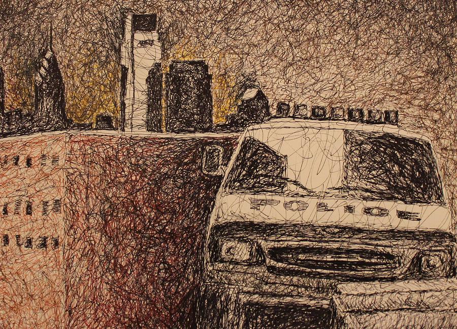 Struggle Drawing by Brian Lutz - Fine Art America