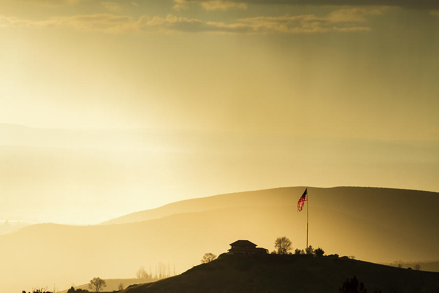 Sun Rays Hit Simplot House Photograph by John Webster - Pixels