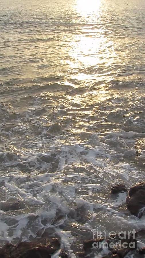 Sun Wave Foam Texture Photograph by Ted Pollard - Fine Art America