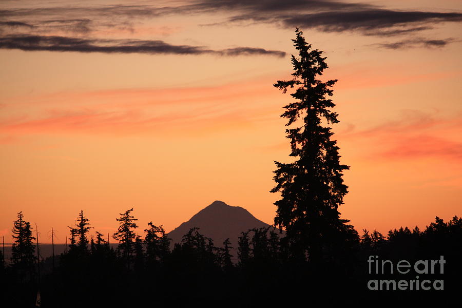 Sunrise over Mount Hood Photograph by Steven Baier - Fine Art America