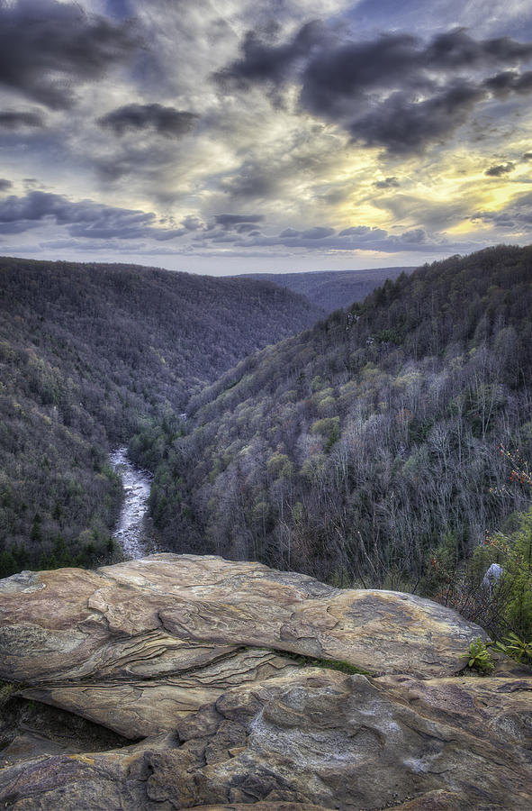 Sunset at Pendleton Point Overlook Photograph by Mark Serfass - Fine ...