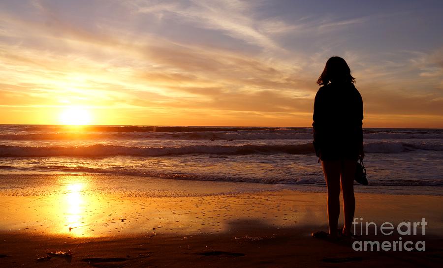 Sunset Beach Reflection Photograph by Kerri Mortenson - Pixels