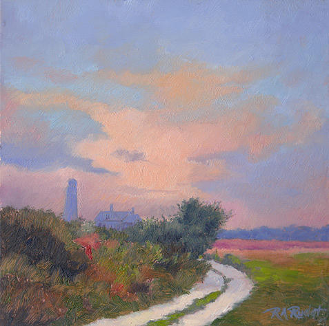 Sunset Cape Cod Light Painting by Ron Rudat | Fine Art America