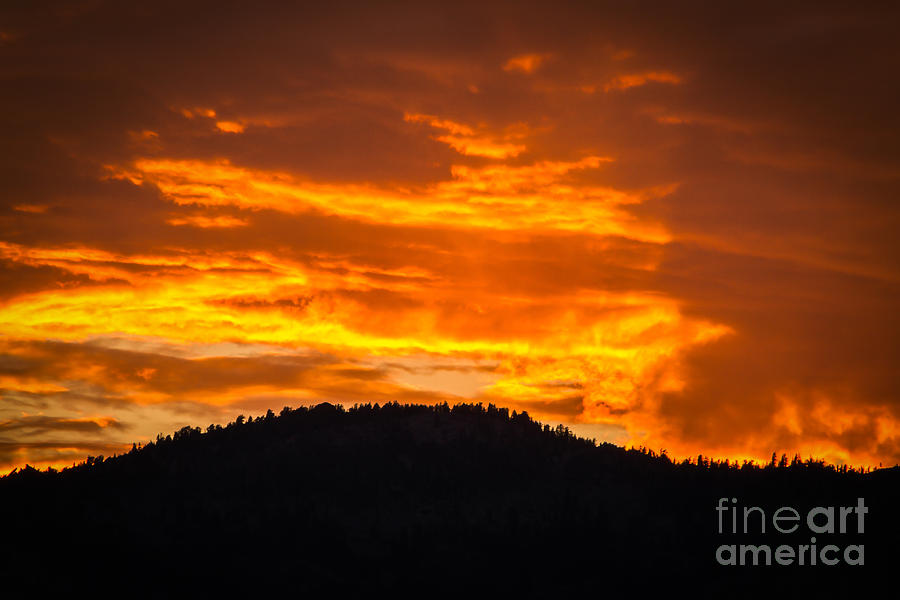Sunset Fire Photograph by Mitch Shindelbower
