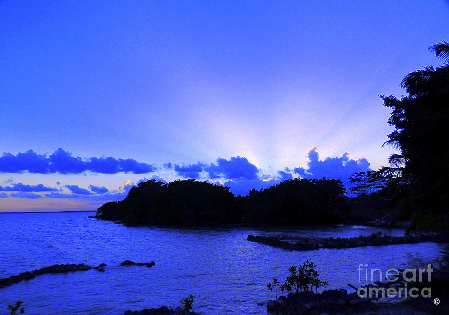 Sunset In Blue Photograph by Paul Sandilands - Fine Art America