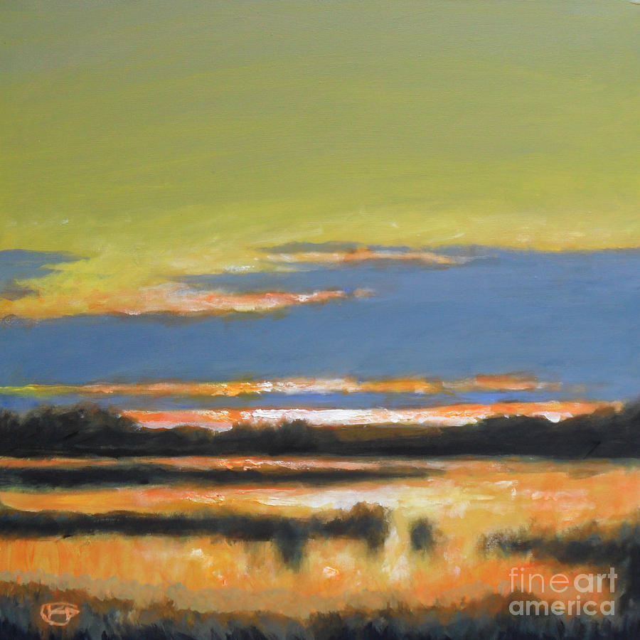 Sunset Over Marsh Painting by Kip Decker - Fine Art America