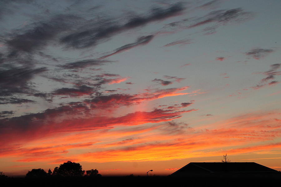 Sunset Over Roofs Photograph by Wayne Williams - Fine Art America