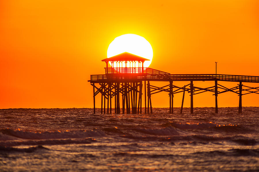 Sunset Pier Photograph by Paula OMalley | Fine Art America
