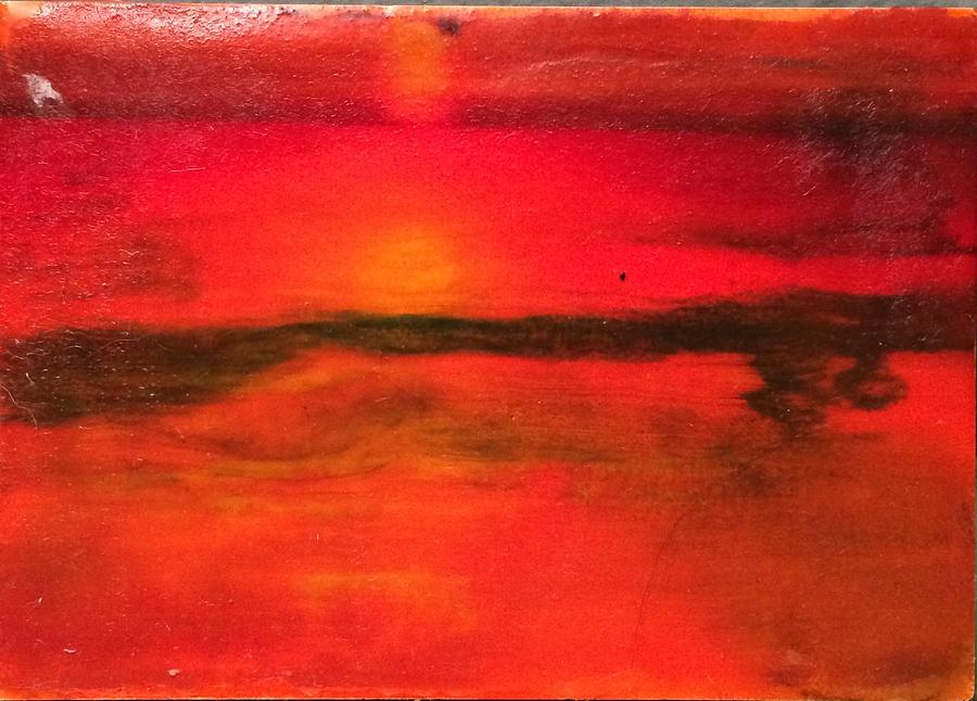Sunset Reflection Mixed Media by Soumya Sundaresh - Fine Art America