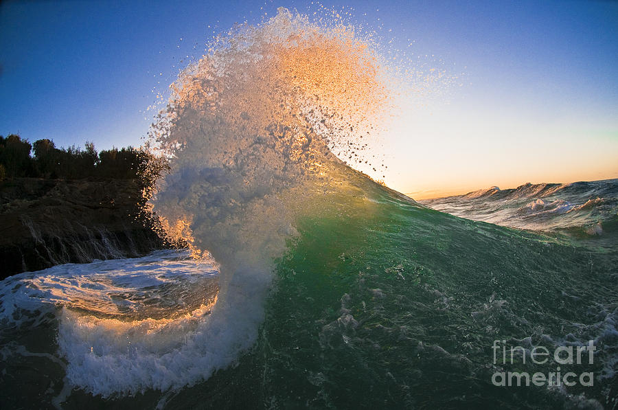 Sunset Spray Photograph by Mark Johnson | Fine Art America