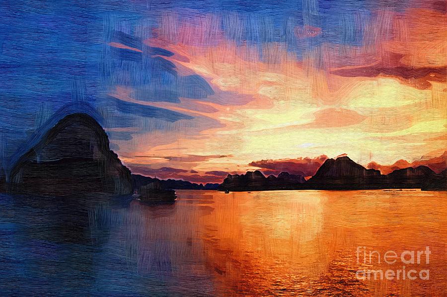 Sunset Mixed Media by Tim Knowles - Fine Art America