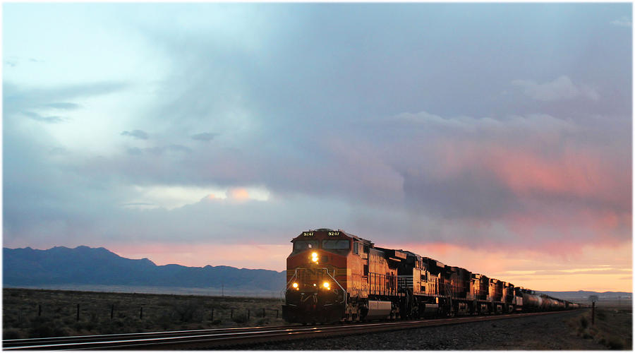 Sunset Train 2 Photograph by Valerie Loop - Fine Art America