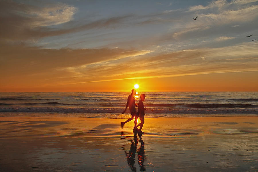 Sunset Walk Photograph by Thomas Kaestner - Fine Art America