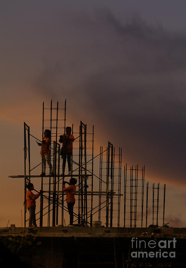 Sunset Workers Photograph by Soren Egeberg - Fine Art America