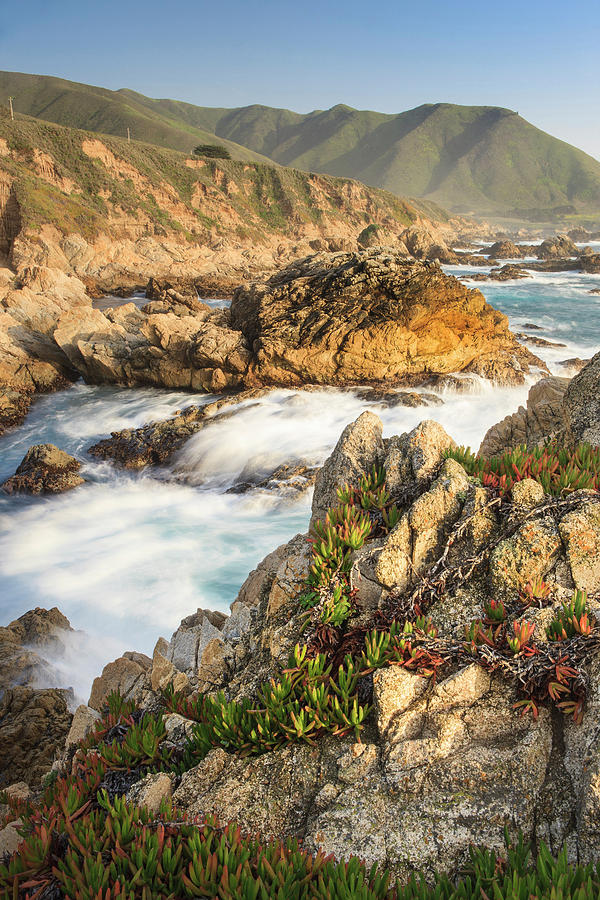 Surf On Rocks Garrapata State Beach Photograph By Tom Norring Pixels