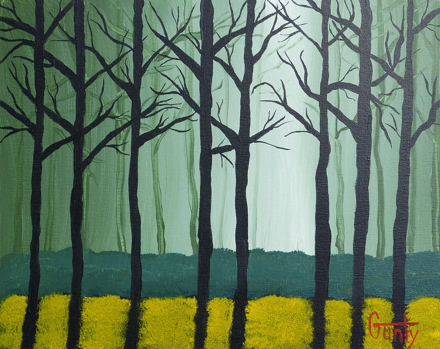 Surreal Trees Painting by Eric Gunty - Fine Art America