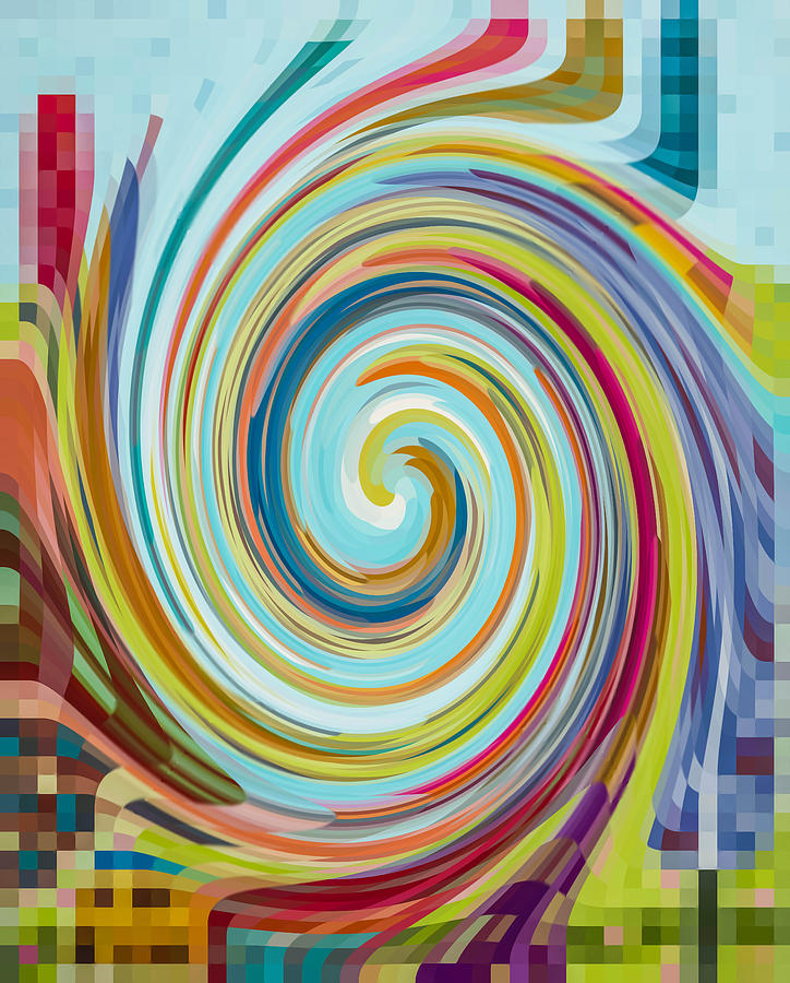Swirl 59 Painting by Jeelan Clark - Fine Art America