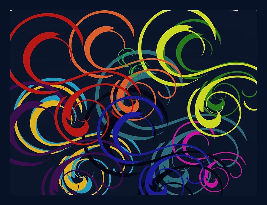 Swirl Pattern Painting by Tracie Howard - Pixels