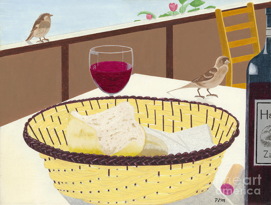 Table For Two Painting by Peter Mantarakis - Fine Art America