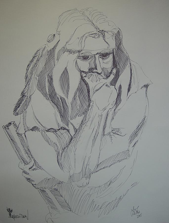 Target Thinking Drawing by Larry Fox - Fine Art America