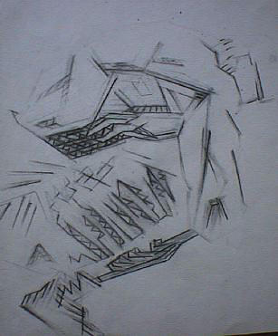 Tech Man Drawing by Gordon Larson - Fine Art America