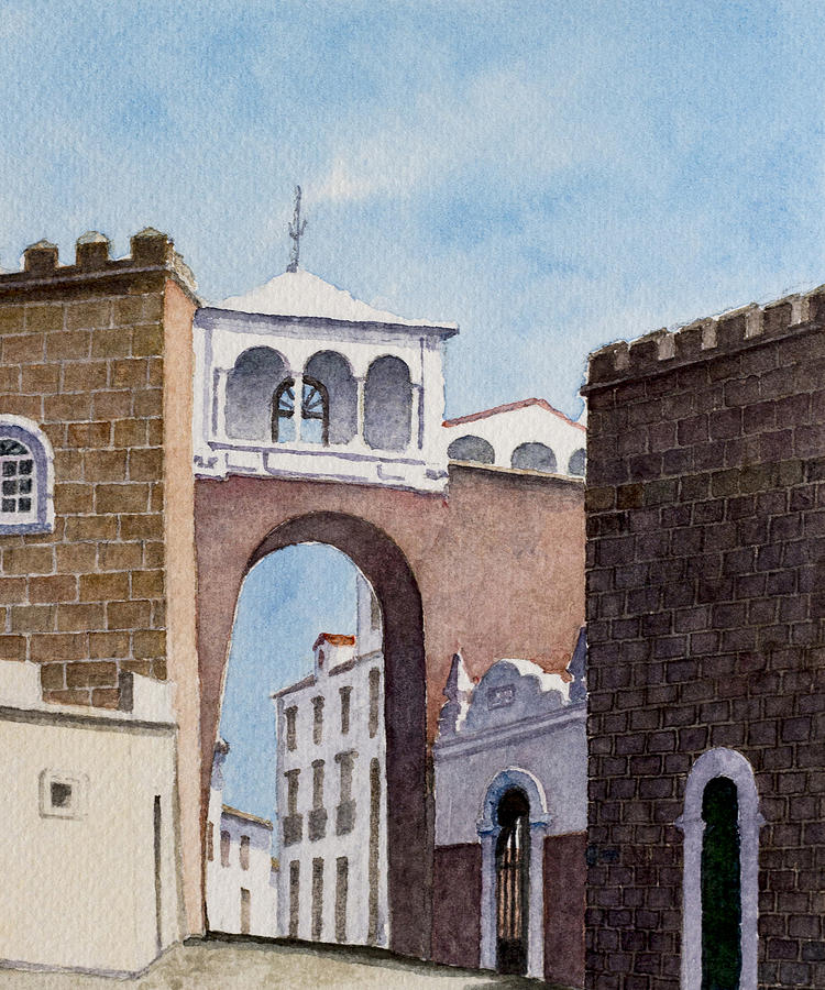 Temple's gate Painting by Andre Araujo | Fine Art America