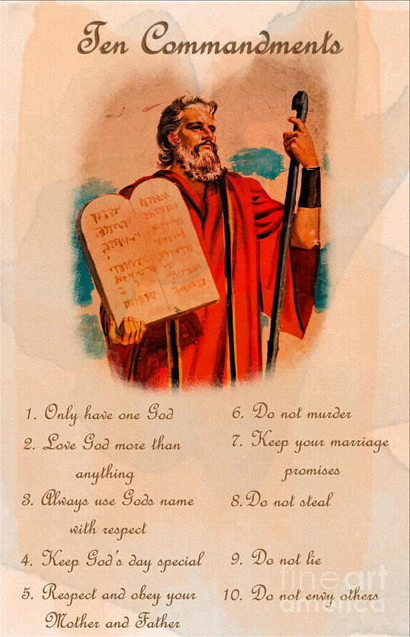 Ten commandments Photograph by Gillian Singleton - Pixels
