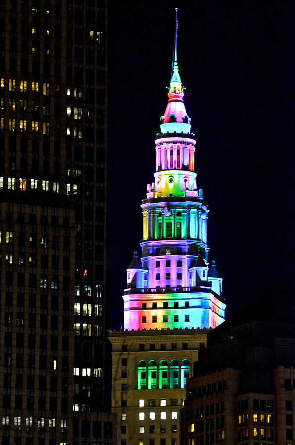 Terminal Tower Rainbow Photograph by Frozen in Time Fine Art ...