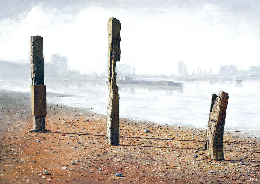 Thames Sentinels Painting by Eric Bellis - Fine Art America