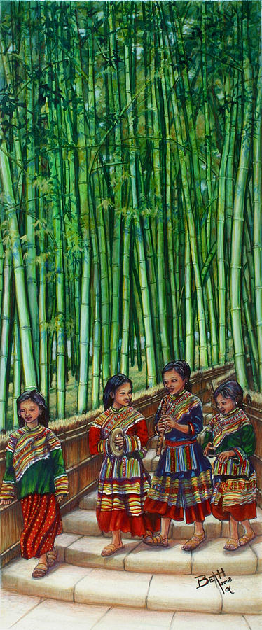 The Bamboo Path Painting by Beth Gramith - Fine Art America