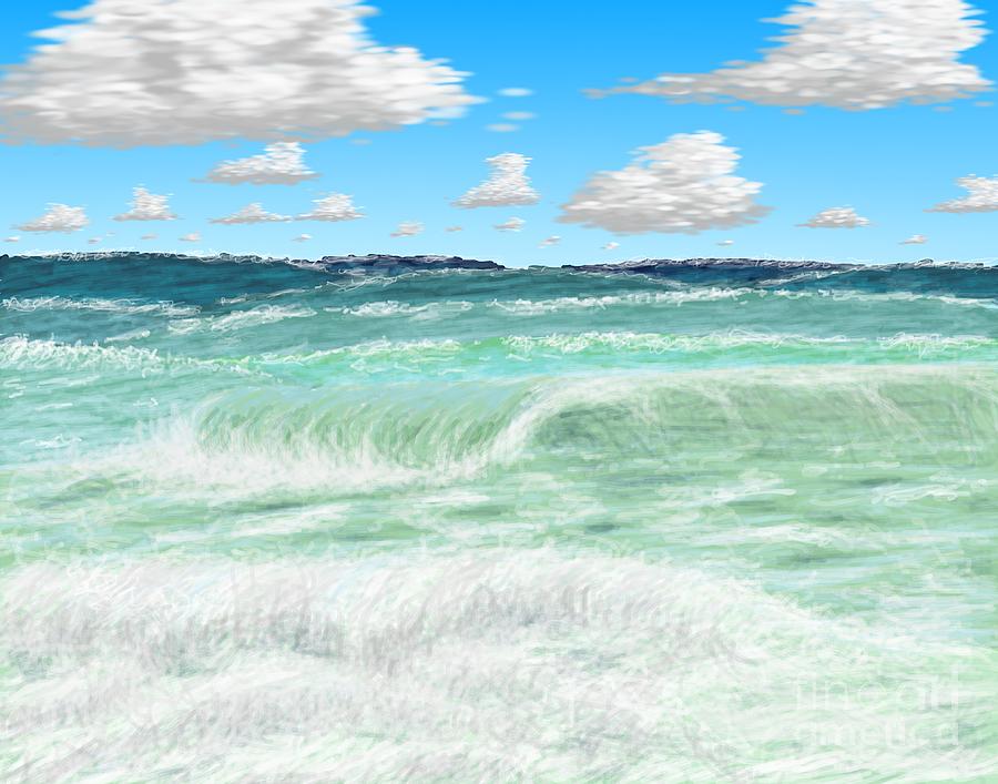 The beach Digital Art by Mark Teeter - Fine Art America