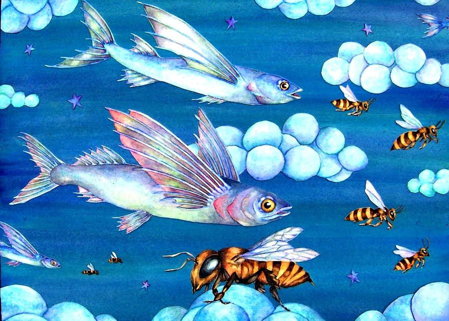 The Bee Chase Painting by Robert Greiner - Fine Art America