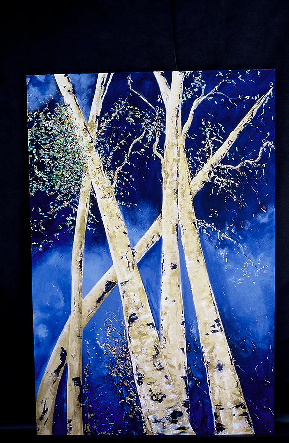 The Birches Painting by Barbara Sarvis - Fine Art America