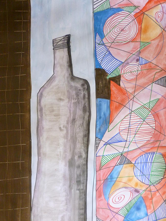 The bottle Painting by Peter Davidkov - Pixels