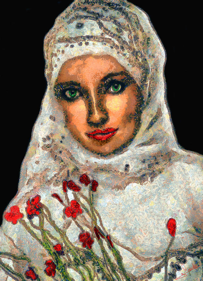 The bride Painting by George Rossidis - Fine Art America