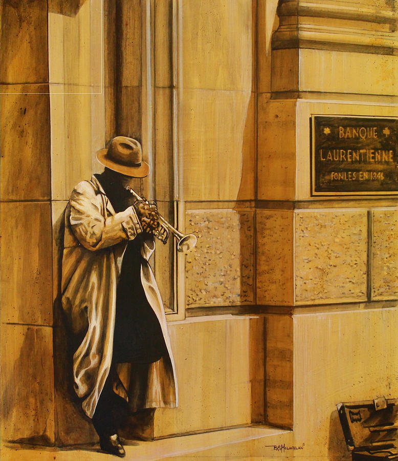 The Busker Painting by Bruce McLachlan - Pixels