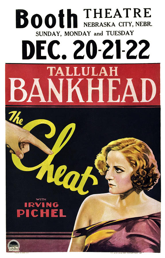 The Cheat Us Poster Tallulah Photograph By Everett Fine Art America