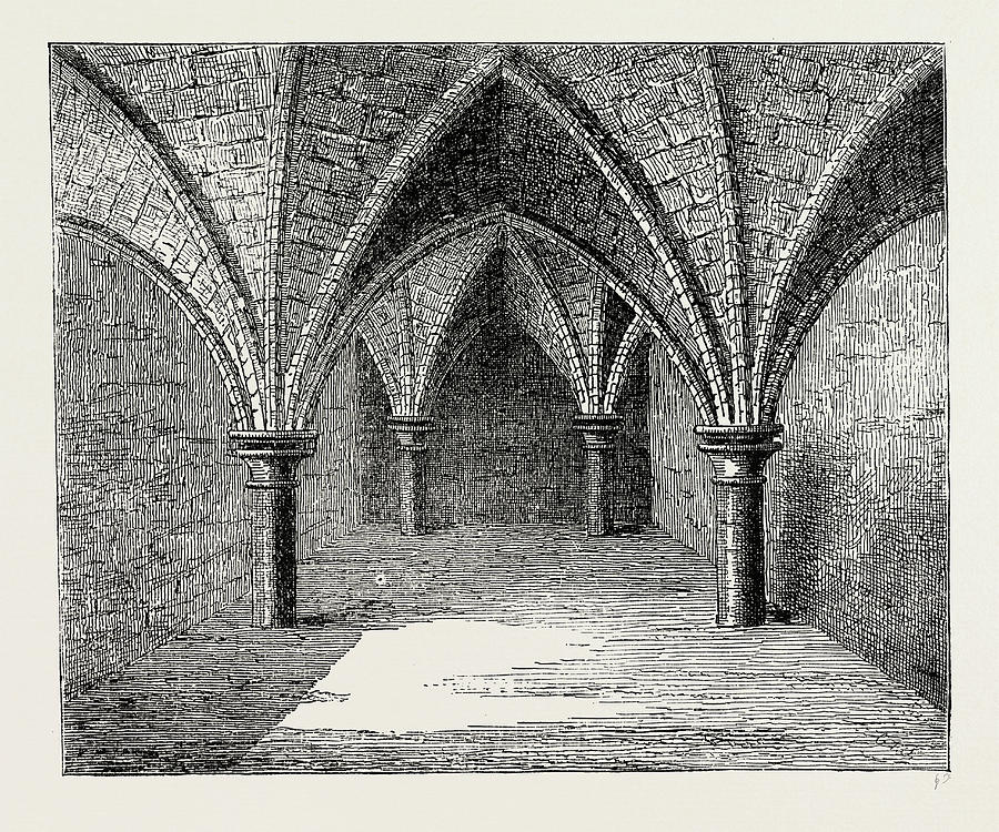 The Crypt Of Gerards Hall Drawing by Litz Collection - Pixels