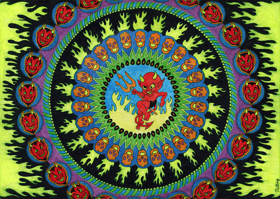 The Devil's Chasing Me Drawing by Chris Rolling - Fine Art America