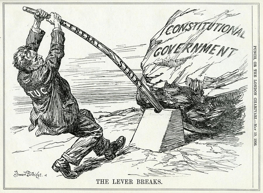 'the Lever Breakes' The Trades Union Drawing by Mary Evans Picture ...