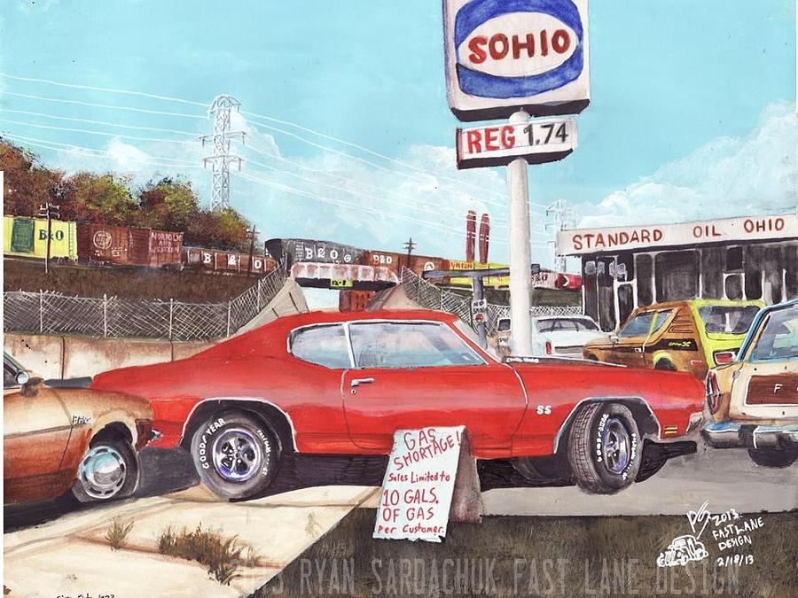 The Life Story Of a 1970 Chevy Chevelle Part 5 Painting by Ryan ...