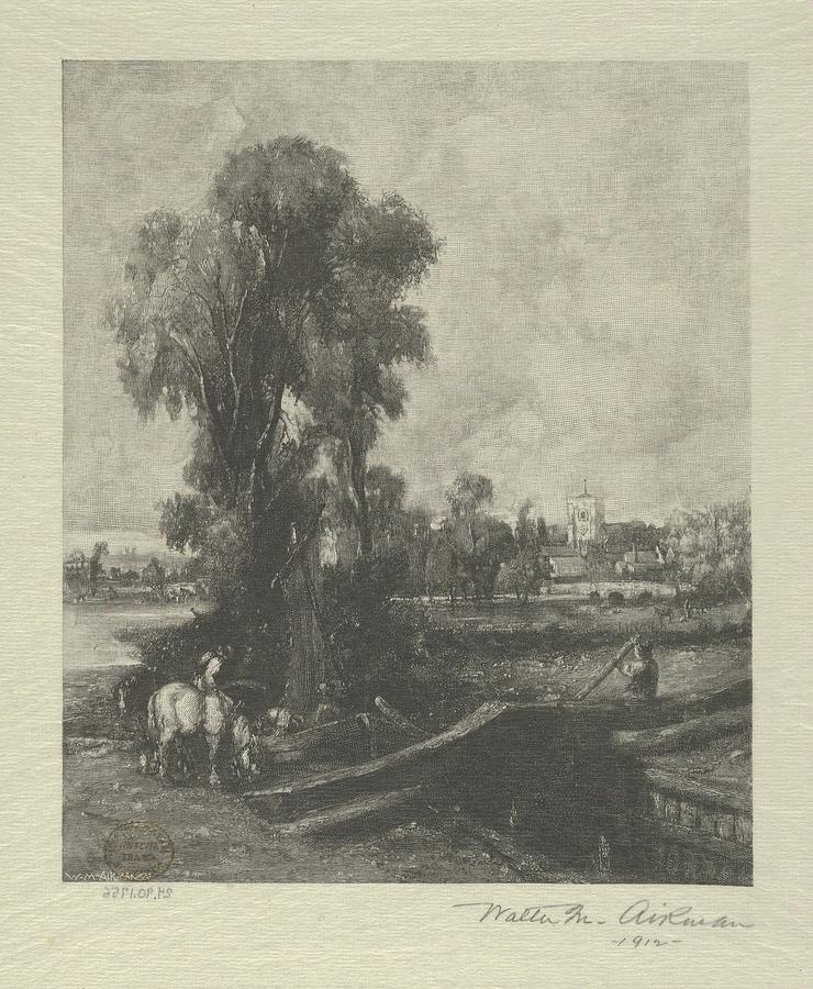 The Lock, After Constable Drawing by After John Constable - Fine Art ...
