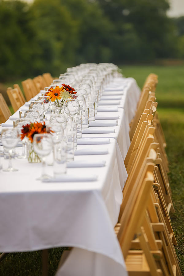 The Long Table Photograph by Doug White